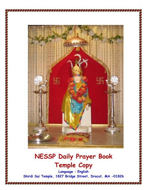 NESSP Daily Prayer Book Temple Copy