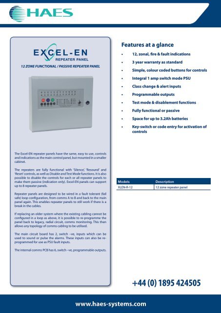 Excel-EN Repeater data sheet.pdf - Haes Systems
