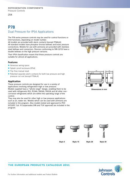 Catalogue page - Johnson Controls