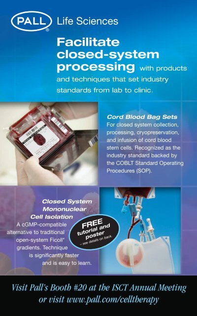 Facilitate closed-system - Pall Corporation (PLL)