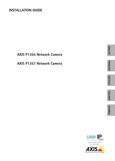 Axis P1355 Network Camera Datasheet - Use-IP