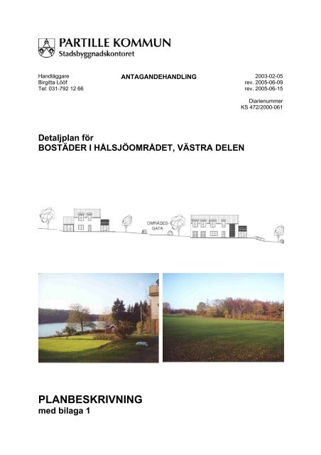 PLANBESKRIVNING - Partille kommun