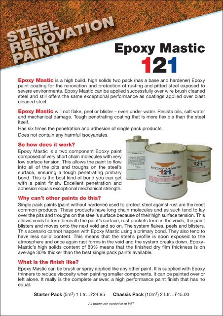 Epoxy Mastic