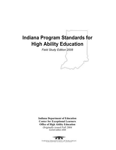 Indiana Physical Education Standards
