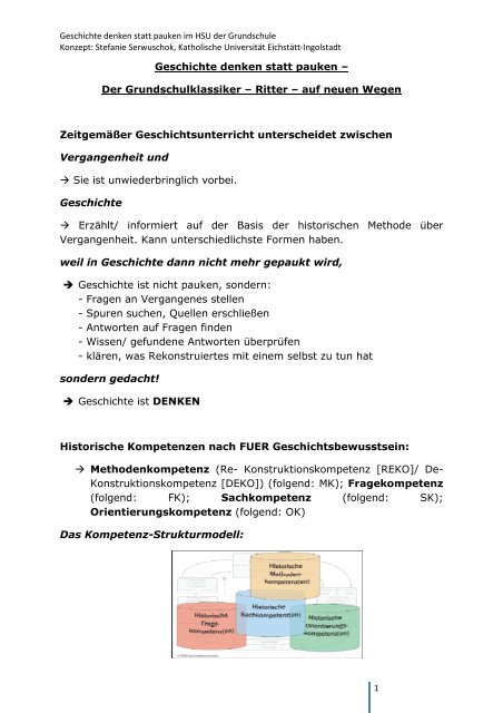 Ritter - Geschichtsunterricht anders