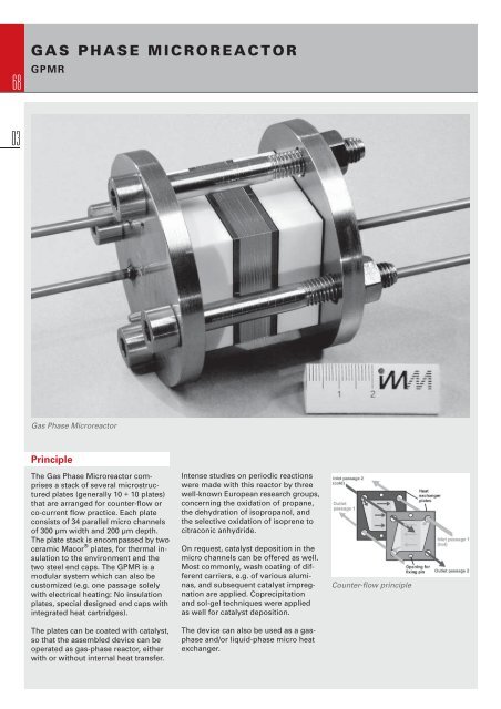 GAS PHASE MICROREACTOR