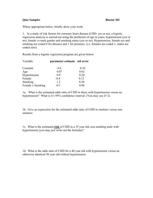 Exam Sampler - Sample Exam questions