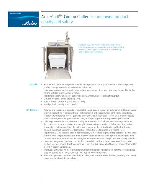 ACCU-CHILL Combo Chiller - Linde North America