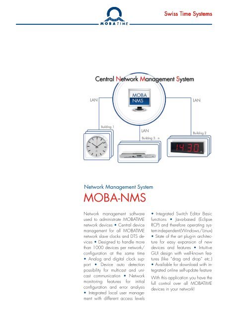 MOBA-NMS - MOBATIME Swiss Time Systems