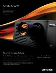 Christie CP2230 Datasheet - Christie Digital Systems