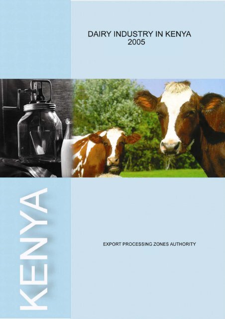 Dairy Industry in Kenya, 2005 - Export Processing Zones Authority