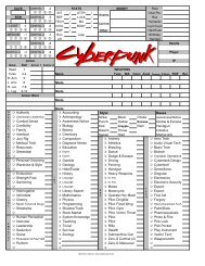 Ultimate Rifts Character Sheet by Stryker - RPG Sheets