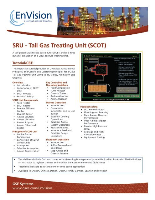 SCOT Tail Gas Treating Unit - GSE Systems, Inc.