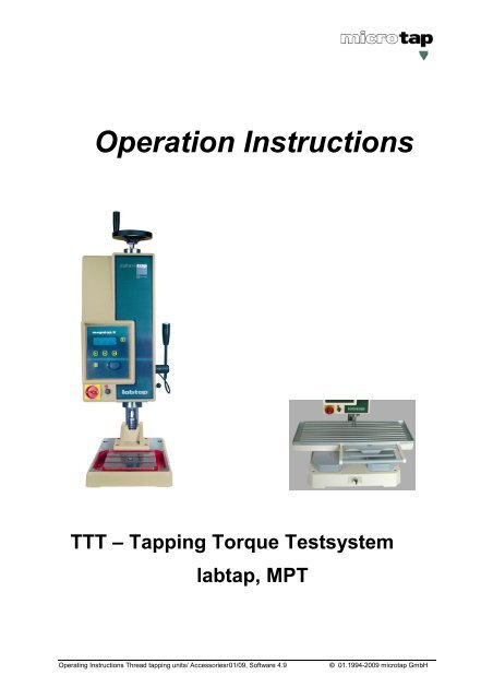 Tapping-Torque-Testsystem