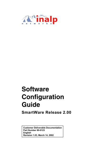 Software Configuration Guide - Patton