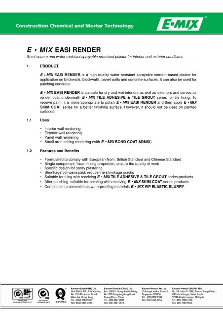 E•MIX EASI RENDER