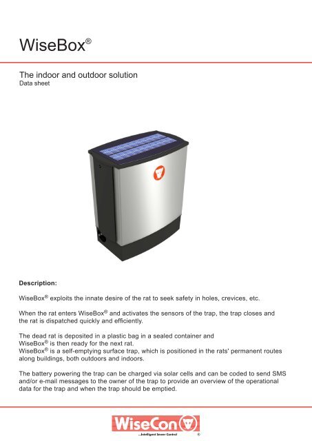 WiseBox 1 and 2 Data sheet - WiseCon