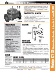 Model Sheet (PDF) - OCV Control Valves