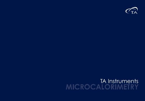 Nano ITC Isothermal Titration Calorimeter Brochure - TA Instruments