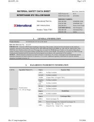 material safety data sheet interthane 990 yellow base - datasheets ...