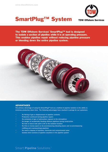 SmartPlugâ ¢ System - T.D. Williamson, Inc.