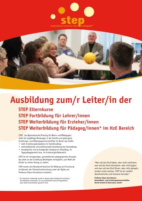 Flyer zum Herunterladen - Deutschland - STEP