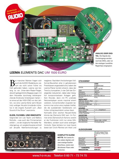 leeMA ELEMENTS DAC UM 1500 EURO