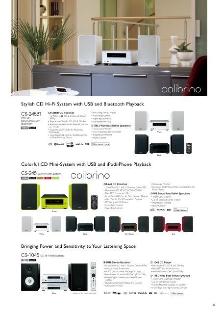 Stylish CD Hi-Fi System with USB and Bluetooth Playback ... - Onkyo