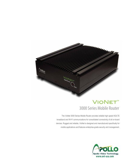 VioNet Brochure 12-05-02 copy - Apollo Video Technology