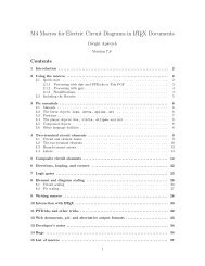M4 Macros for Electric Circuit Diagrams in LATEX Documents