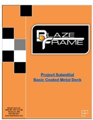 Installation Guide and Tips - Metal Deck/Fire Proofed ... - BlazeFrame