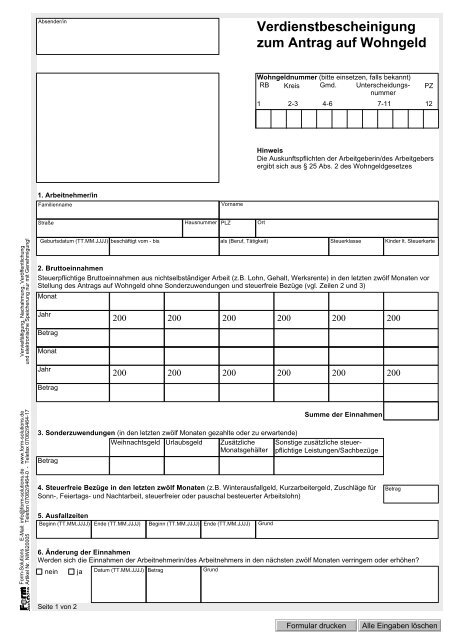 Wohngeldantrag Schmalkalden | Online-Antrag und Formular-Download ...