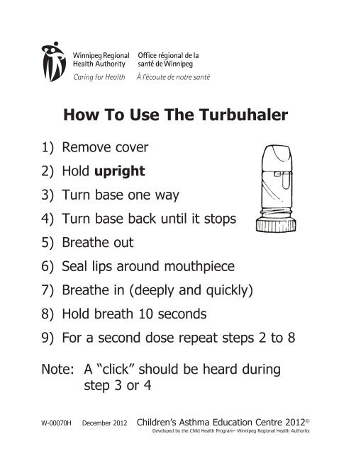 How to use the Turbuhaler & Diskus - Winnipeg Regional Health ...