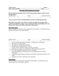 Editing Self-Evaluation Checklist Worksheet.