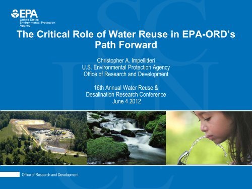 The Critical Role of Water Reuse in EPA-ORD's