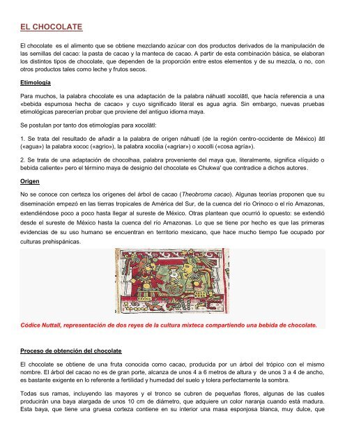 EL CHOCOLATE