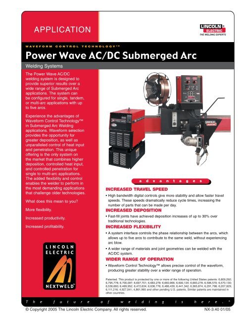 Power Wave AC/DC 1000 - Lincoln Electric