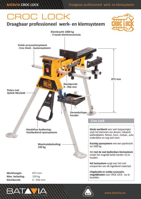 CROC LOCK - BATAVIA.eu