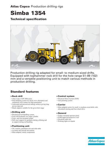 Simba 1354 - Atlas Copco