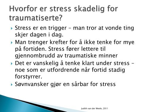 Stress er en trigger
