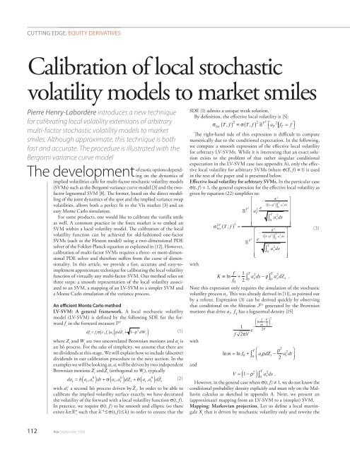 Calibration Of Local Stochastic Volatility Models To Market Smiles