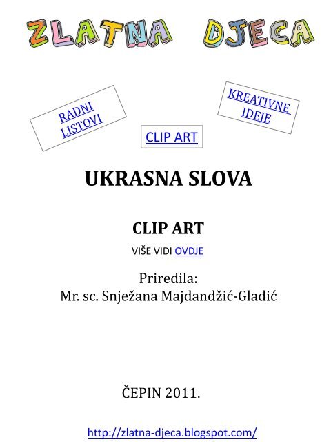 ukrasna slova clip art