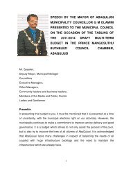 ABAQULUSI MUNICIPALITY TA