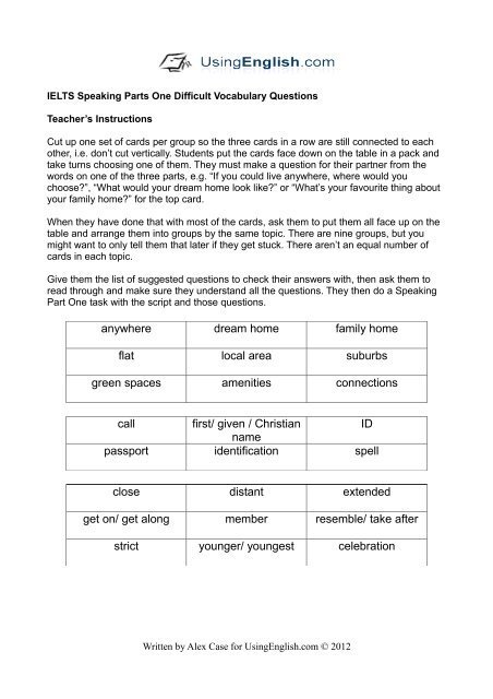 IELTS Speaking Difficult Vocabulary ielts-speaking-difficult-vocabulary