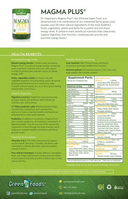 MAGMA PLUS® Dr. Hagiwara