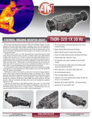 ATN NVG7 Specification Sheet - ATN night vision