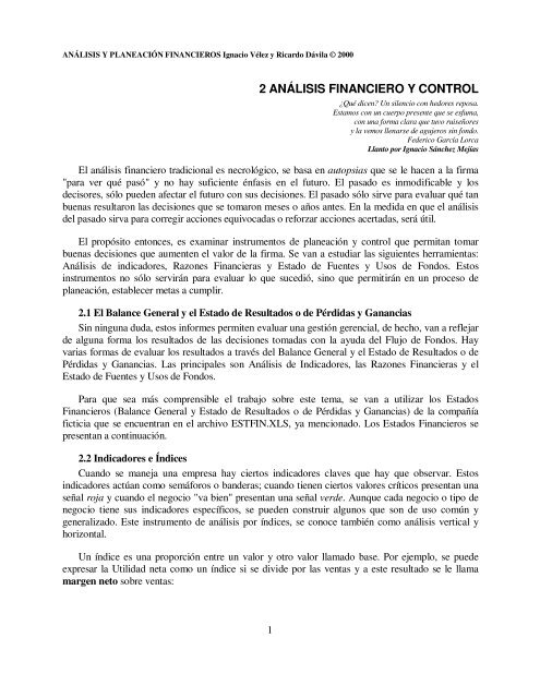 2 ANÃ LISIS FINANCIERO Y CONTROL - Cash flow