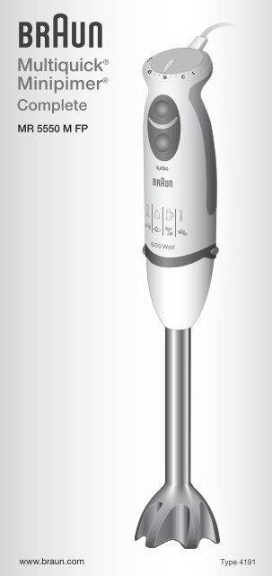 MR5550 M FP, Multiquick/Multipimer Complete - Braun Consumer ...