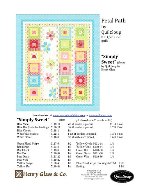 Petal Path Quilt Pattern - Quilt Soup
