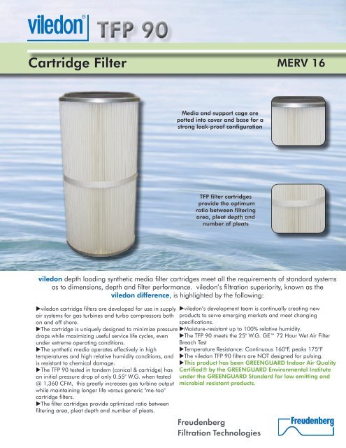 TFP 90 - Freudenberg Filtration Technologies